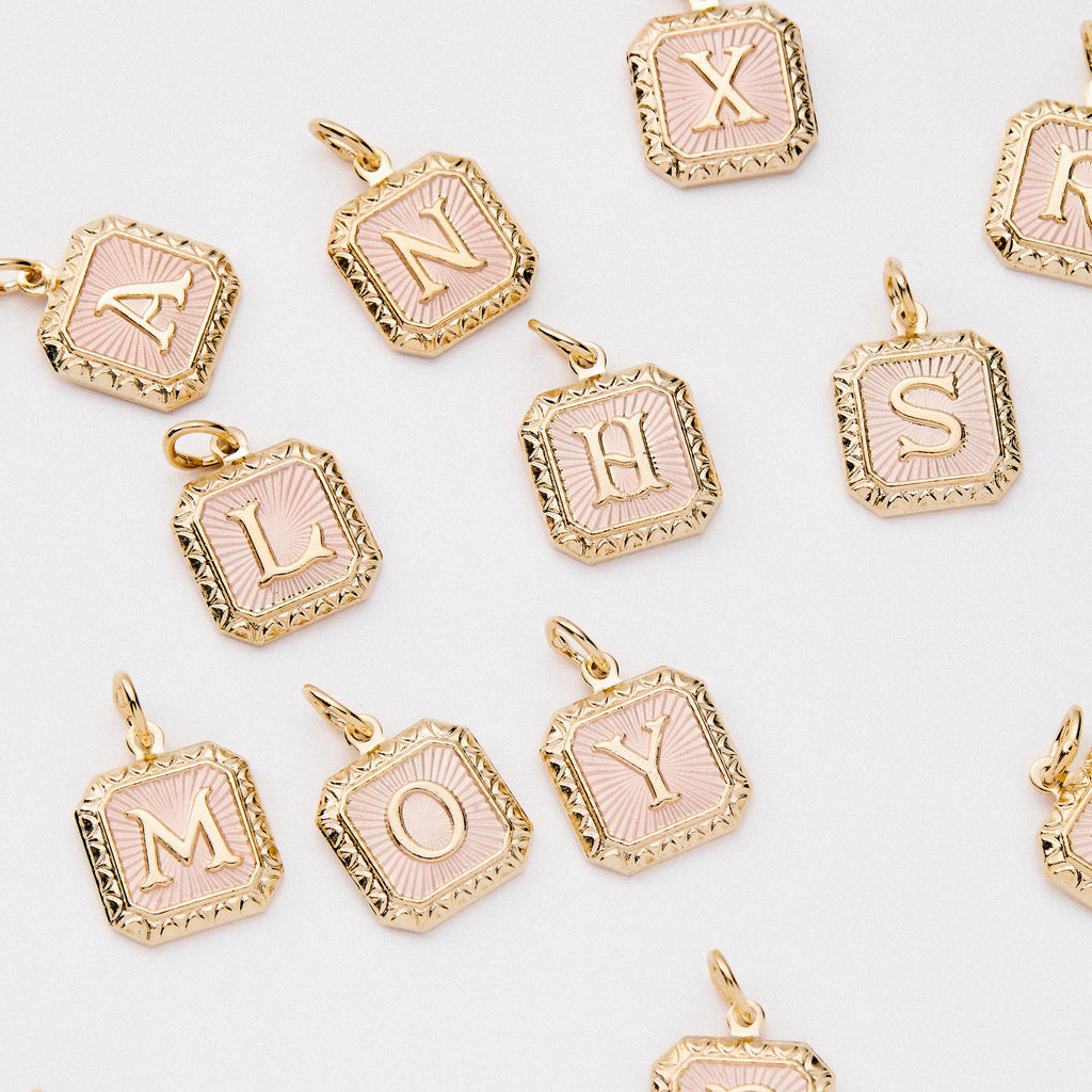 Two Tone Letter Charm – &LIVY