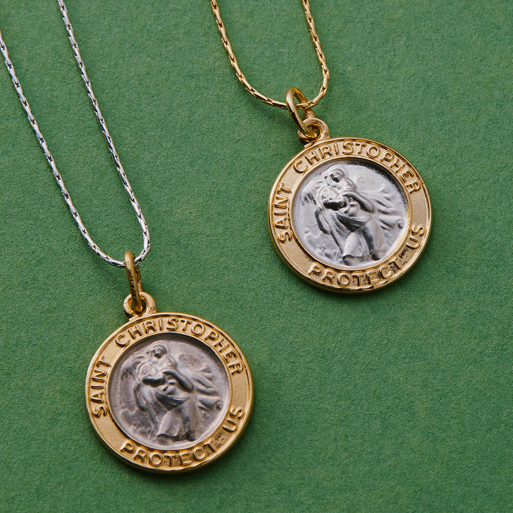 St Christopher Necklace | Saint Christopher Protection Necklace | &LIVY